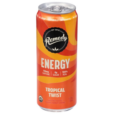 Remedy Beverage Energy Tropical Twist - 11.2 FZ - vons