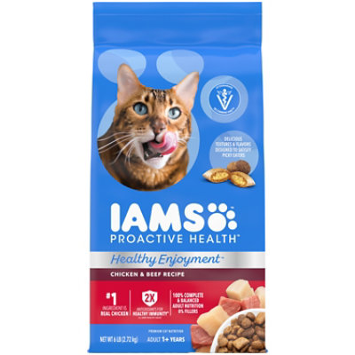 IAMS Dry Cat Healthy Enjoyment Chicken & Beef - 6 Lb - vons