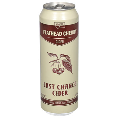 Last Chance Cider Mill Flathead Cherry Cans - 19.2 FZ - albertsons