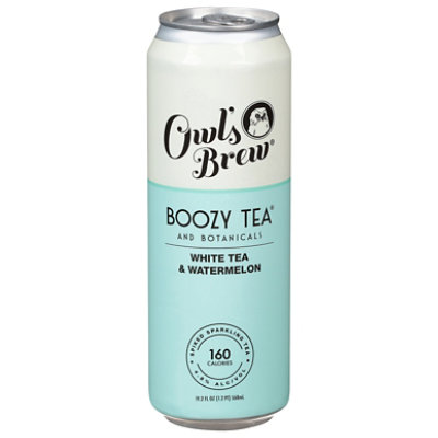Owl's Brew Boozy White Tea & Watermelon Cn - 19.2 FZ - jewelosco