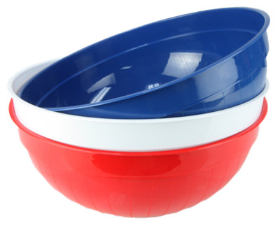 Signature SELECT 12 Inch Red White Blue Plastic Serving Bowl - Each ...