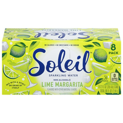 Soleil Margarita Lime Sparkling Water - 8-12 Fl. Oz. - albertsons