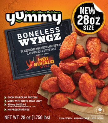 Yummy Hot Buffalo Style Boneless Wyngz - 28 Oz - albertsons