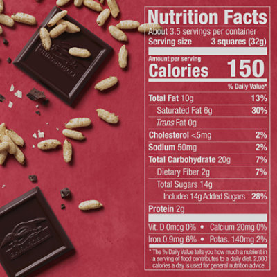 Ghirardelli Intense Dark Chocolate Squares Crispy Rice In Bag - 4.1 Oz ...