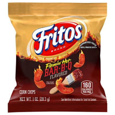 Fritos Flamin Hot Bbq Corn Chips - 1 Oz - albertsons