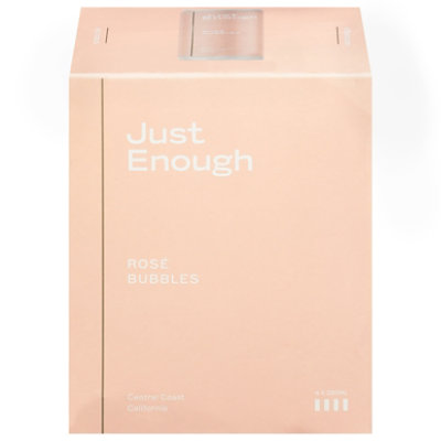 Just Enough Rose Bubbles Wine - 4-250 Ml - vons