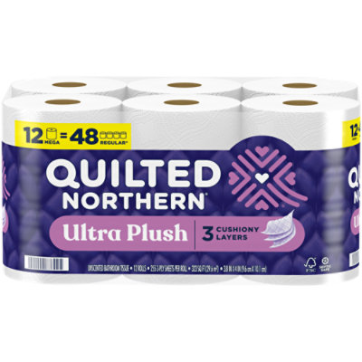 Quilted Northern Ultra Plush Toilet Paper Mega Rolls - 12 Count ...