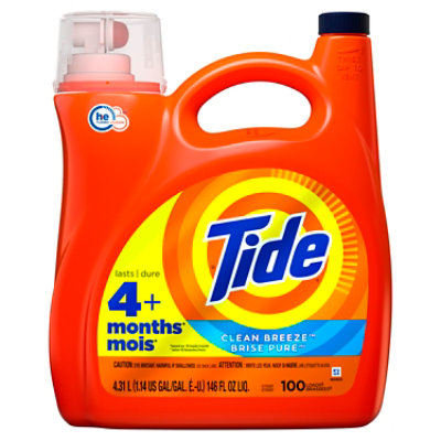 Tide Liquid Detergent Clean Breeze He - 146 FZ - safeway
