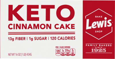 Lewis Bake Shop Keto Cinnamon Cake - 16 OZ - jewelosco