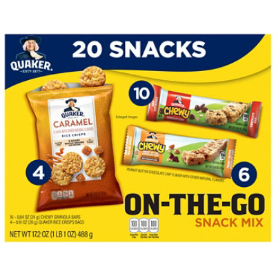 Quaker Snack Mix Variety Pack 20ct - 20 CT - jewelosco