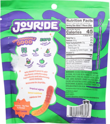 Joyride Gummy Sour Worms Zero Sugar - 5.4 OZ - safeway