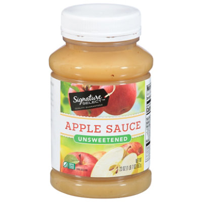 Signature SELECT Apple Sauce Unsweetened 23 Oz - 23 OZ - safeway