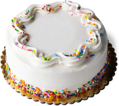 White Iced White Cake 7 Inch 2 Layer - EA - albertsons
