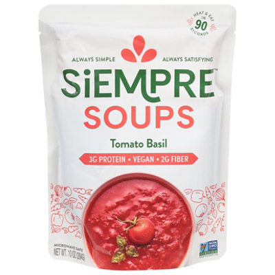 Siempre Soups Tomato & Basil Vegan - 10 OZ - albertsons
