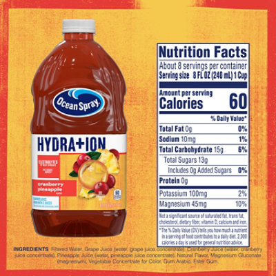 Ocean Spray Revitalize Cranberry Pineapple - 60 Fl. Oz. - vons