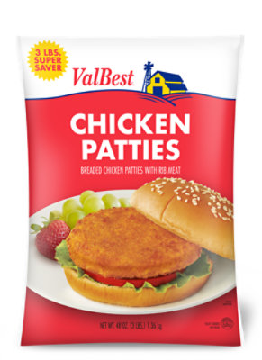 Valbest Chicken Patties 48 Oz - 48 OZ - safeway