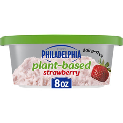 Philadelphia Plant-Based Dairy Free Strawberry Cream Cheese Spread - 8 ...