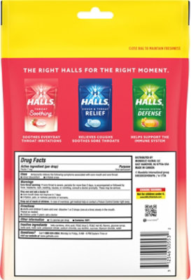 Halls Throat Soothing Creamy Strawberry - 70 Count - safeway
