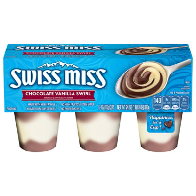 Swiss Miss Chocolate Vanilla Swirl Pudding - 24 Oz - jewelosco