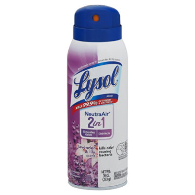 Lysol Lavender And Lily Disinfectant Spray - 10 Fl. Oz. - safeway