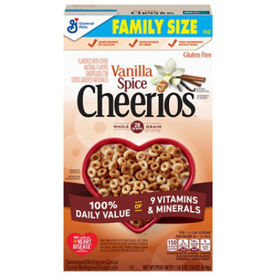 Cheerios Vanilla Spice Breakfast Cereal Family Size - 18 Oz - vons