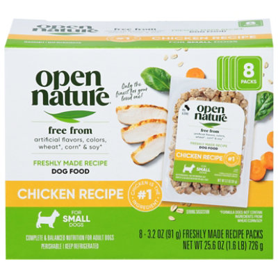 Open Nature Dog Food Fresh Recipe Chicken 8 Count - 3.2 Oz - vons