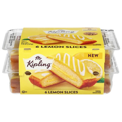 Mr Kipling Lemon Cake Slices - 5.8 Oz - carrsqc