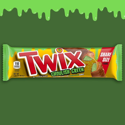 TWIX Caramel Ghoulish Green Halloween Candy Bars Share Size - 3.02 Oz ...