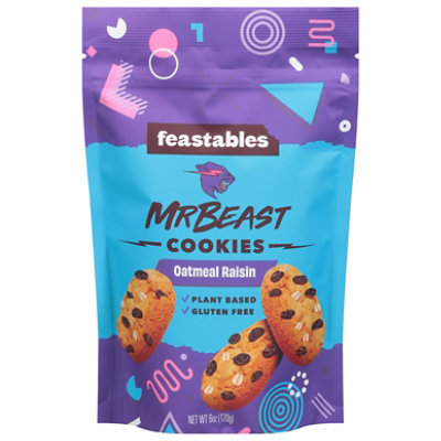 MrBeast Oatmeal Raisin Cookies - 6 OZ - safeway