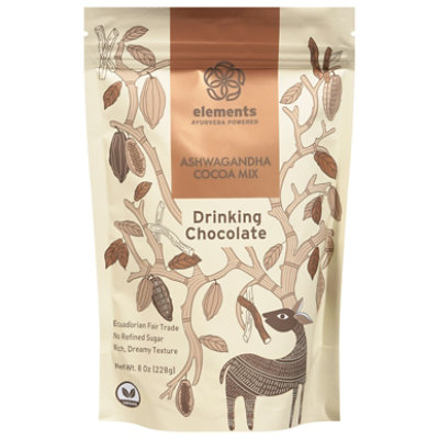 Elements Ashwagandha Drinking Chocolate - 8 OZ - safeway