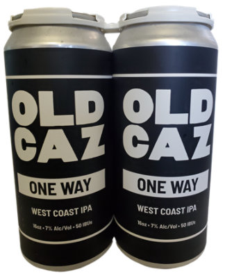 Old Caz Beer One Way West Coast Ipa Beer In Cans - 4-16 Fl. Oz. - safeway