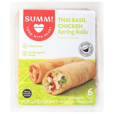 Thai Basil Chicken Spring Rolls - 12.35 Oz - safeway