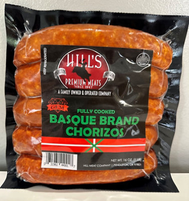 Hill Meat Fully Cooked Gem Basque Chorizo - 16 Oz - albertsons