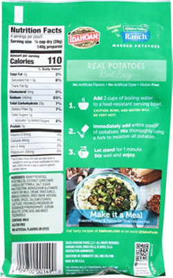 Idahoan Hidden Valley Ranch Original Ranch Mashed Potato Pouch - 4 Oz ...