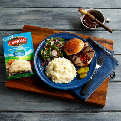 Idahoan Hidden Valley Ranch Original Ranch Mashed Potato Pouch - 4 Oz ...