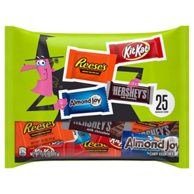 Hershey Assorted Flavored Snack Size Halloween Candy Variety Bag - 13. ...