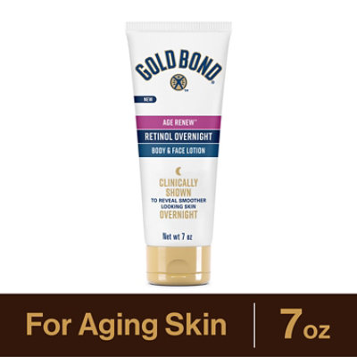 Gold Bond Age Renew Overnight Body And Face Lotion Tube - 7 Oz - albertsons