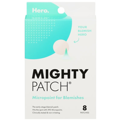 Hero Mighty Patch Micropoint Blemish Printed Inner - 8 Count - safeway