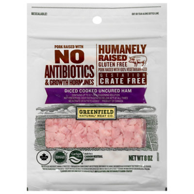 Greenfield Diced Cooked Uncured Ham - 8 Oz. - vons