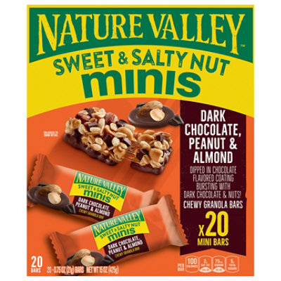 Nature Valley Sweet And Salty Dark Chocolate Peanut Almond Granola Mini ...