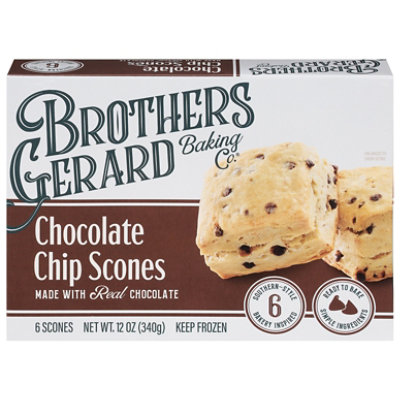 Brothers Gerard Baking Co Scones Chocolate Chip Box - 12 Oz - balduccis