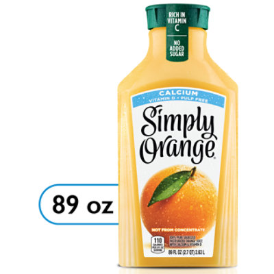 Simply Orange Juice Calcium Bottle - 89 Fl. Oz. - acmemarkets