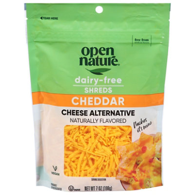 Open Nature Cheddar Cheese Alternative Shreds - 7 Oz - vons