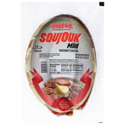 Merve Beef Soujouk Mild - jewelosco