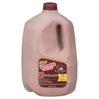 Prairie Farms Premium Chocolate Milk - 128 Fl. Oz. - albertsons