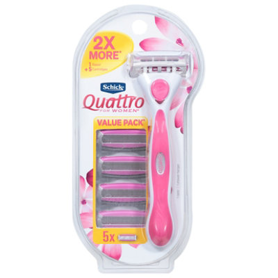 Schick Quattro For Women Value Pack Kit - 12 Count - safeway