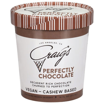 Craig's Perfectly Chocolate Vegan Ice Cream - 16 Oz - vons