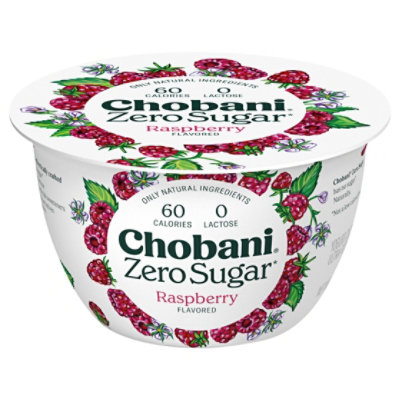 Chobani With Zero Sugar Raspberry Greek Yogurt - 5.3 Oz.. - albertsons