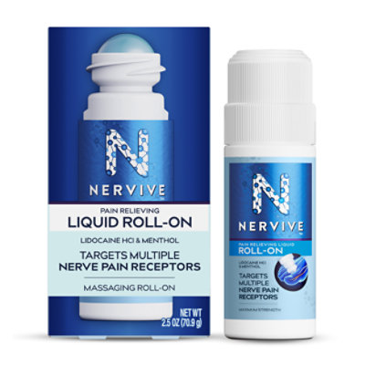 Nervive Nerve Care Roll On Fast Acting Max Strength Topical Pain ...