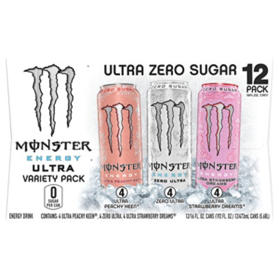 Monster Ultra Zero Sugar Variety Pack - 12-16 Fl. Oz. - Safeway